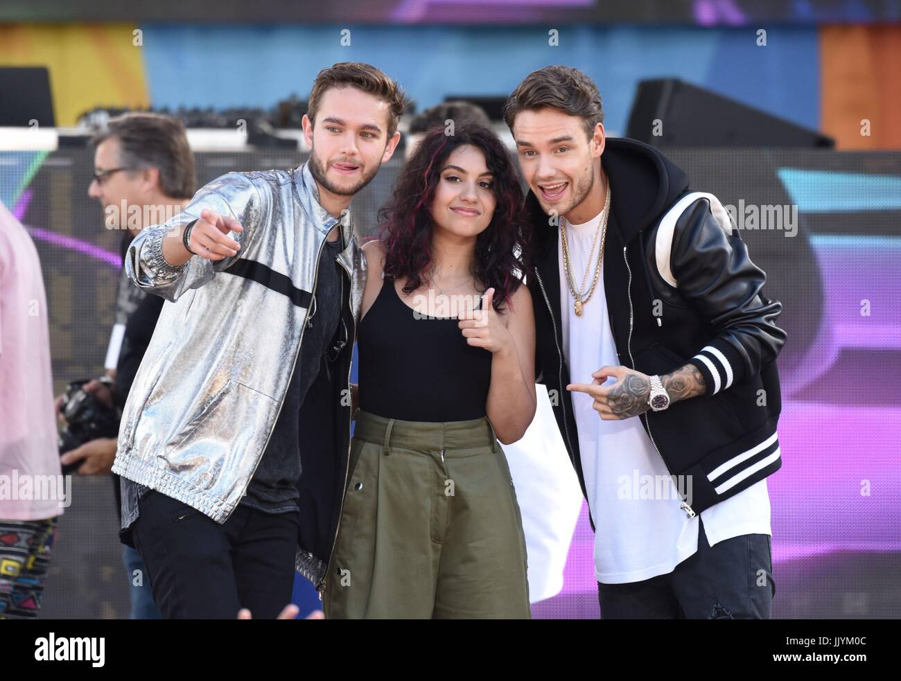 New York, NY, USA. 21st July, 2017. Zedd, Alessia Cara, Liam Payne on ...