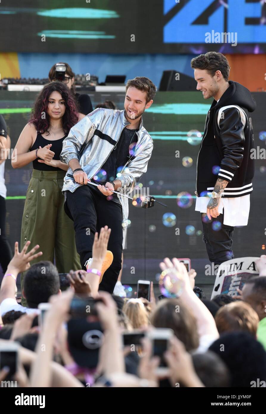 New York, NY, USA. 21st July, 2017. Zedd, Alessia Cara, Liam Payne on ...
