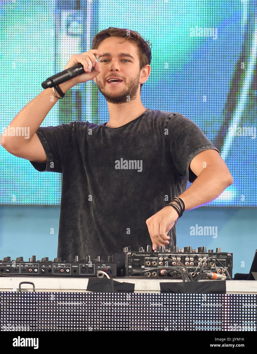 NEW YORK, NY - JULY 21: Zedd performs in Central Park at Rumsey ...