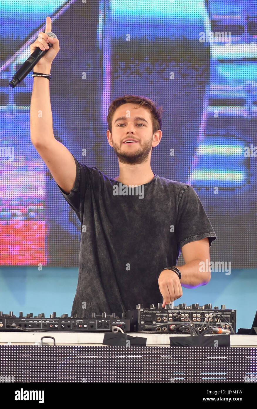 NEW YORK, NY - JULY 21: Zedd performs in Central Park at Rumsey ...