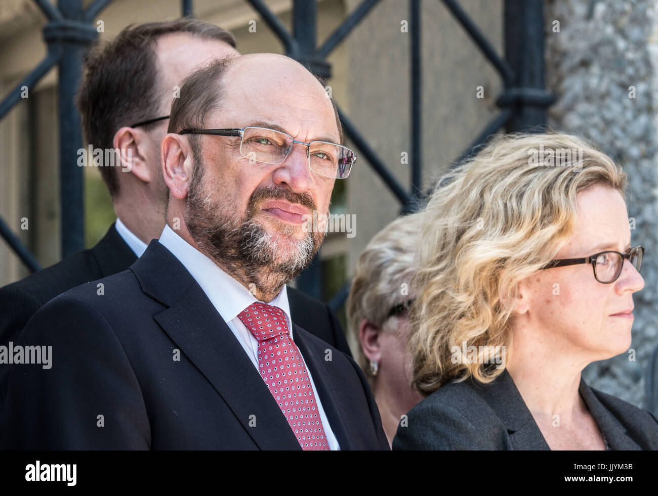 July 21, 2017 - Dachau, bavaria, germany - Martin Schulz with Natascha ...