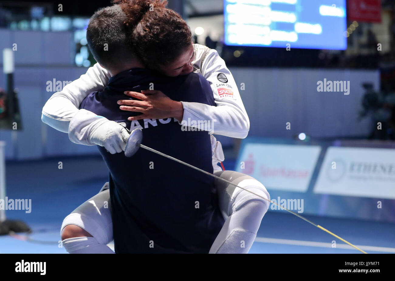 Leipzig, Germany. 21st July, 2017. The German foil fencer Anne Sauer ...