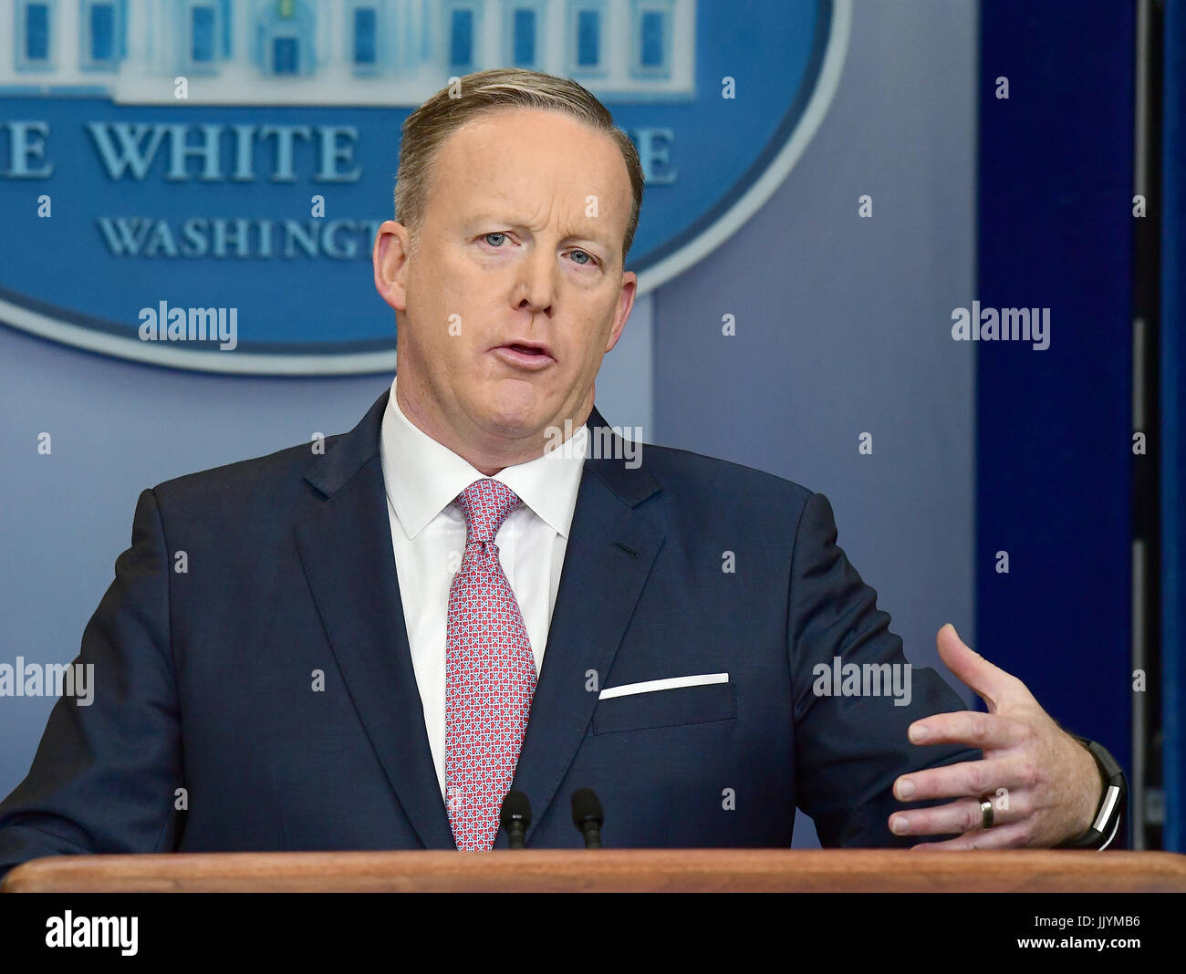 White House Press Secretary Sean Spicer holds his first briefing for ...