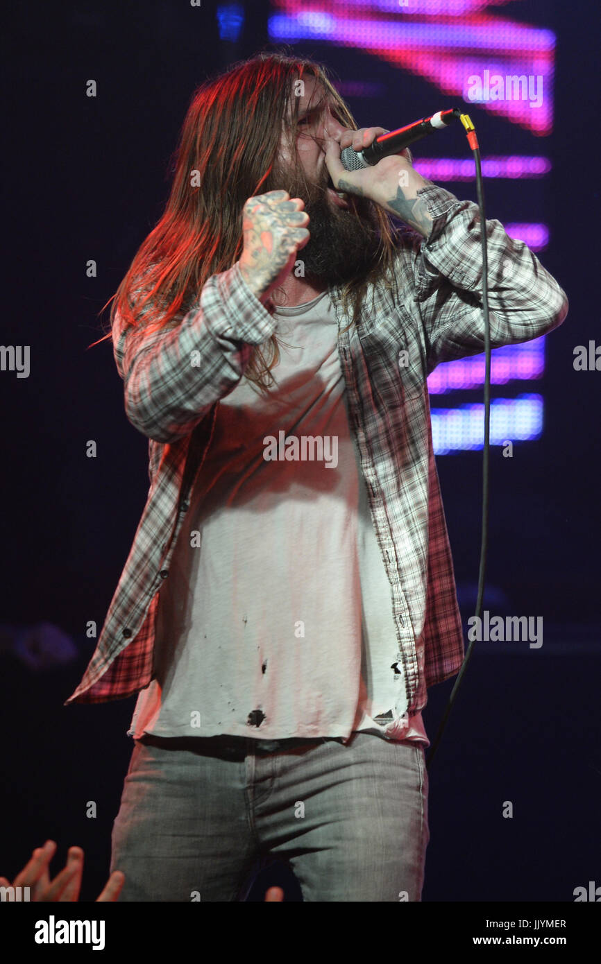 Fort Lauderdale, FL, USA. 20th July, 2017. Keith Buckley of Every Time ...
