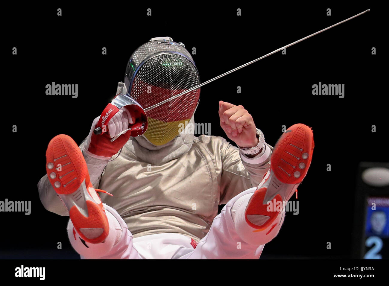 Leipzig, Germany. 21st July, 2017. dpatop - The German sabre fencer ...