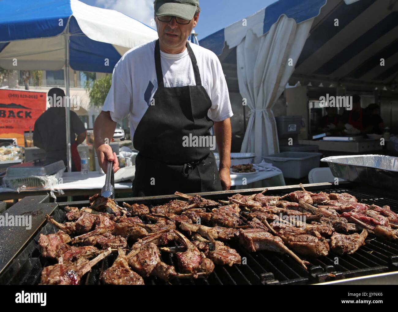 San Juan Capistrano, California, USA. 21st Sep, 2015. Greek style lamb ...
