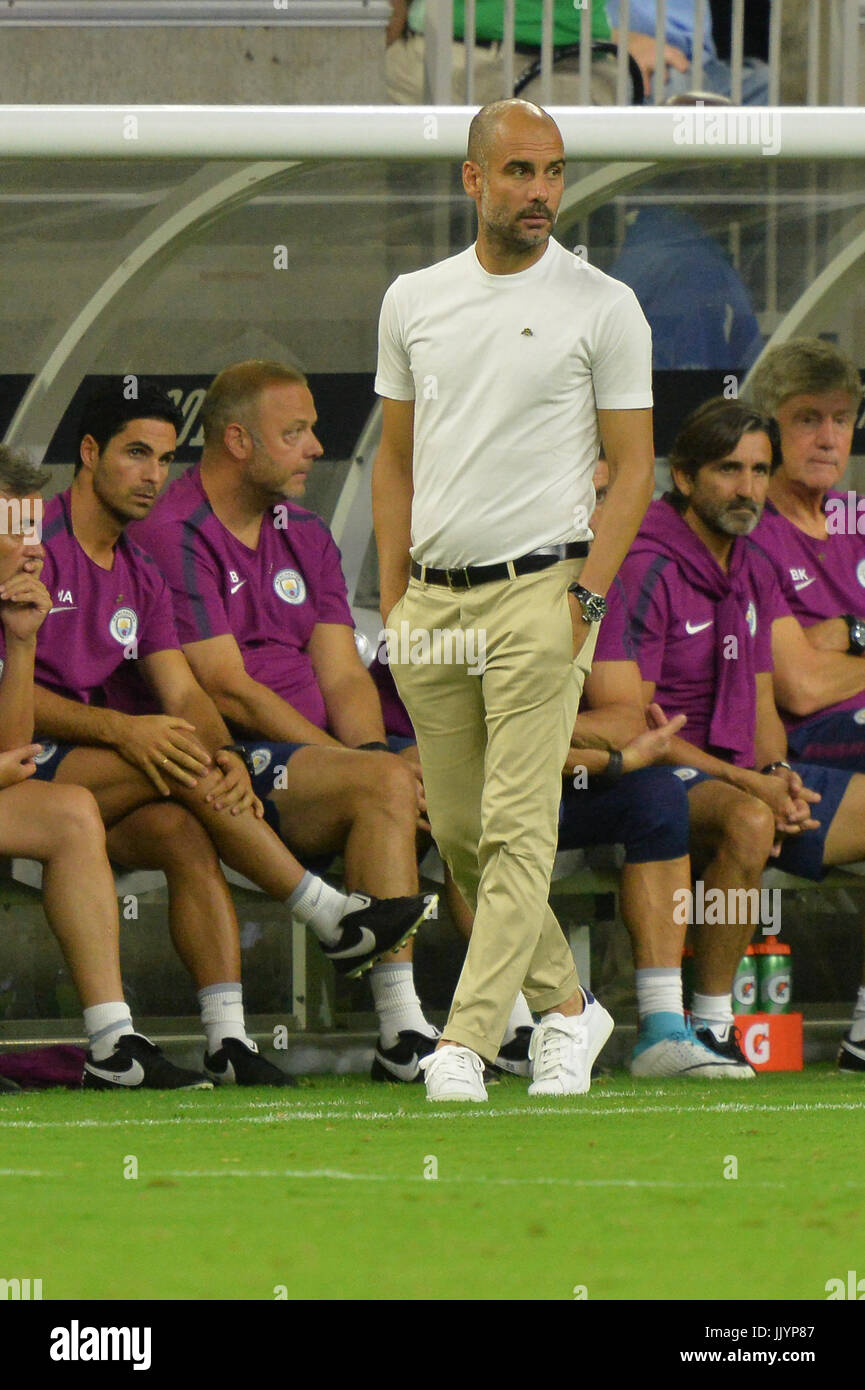 20 July 2017 - Manchester City manager Pep Guardiola during the ...