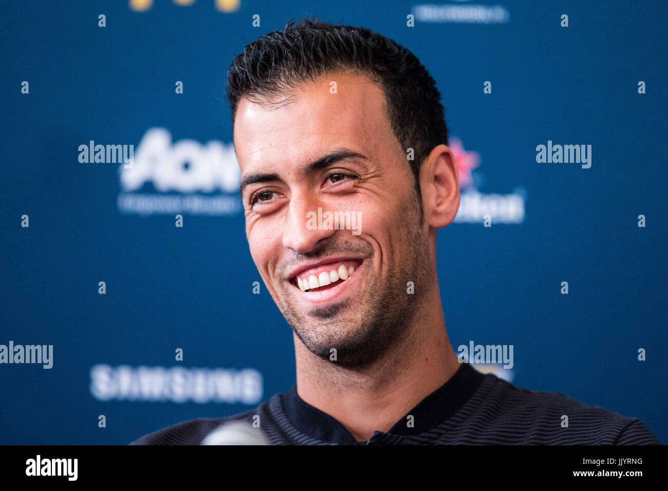 Harrison, USA. 21st July, 2017. Sergio Busquet of Barcelona during a ...