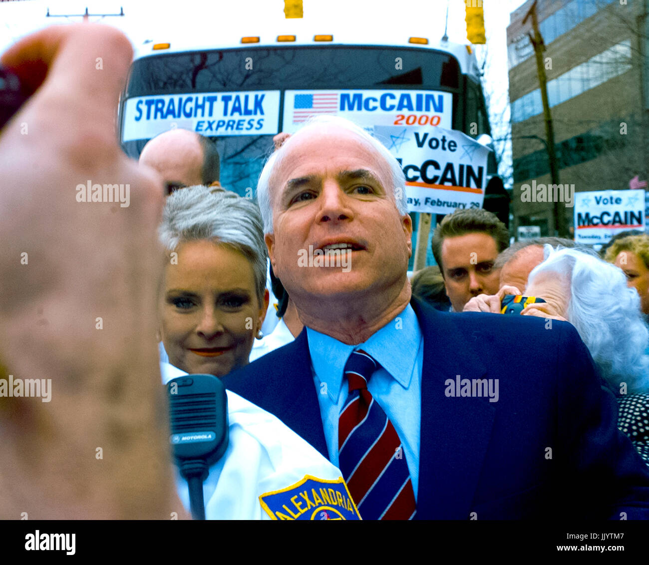 United States Senator John McCain (Republican of Arizona) campaigns ...