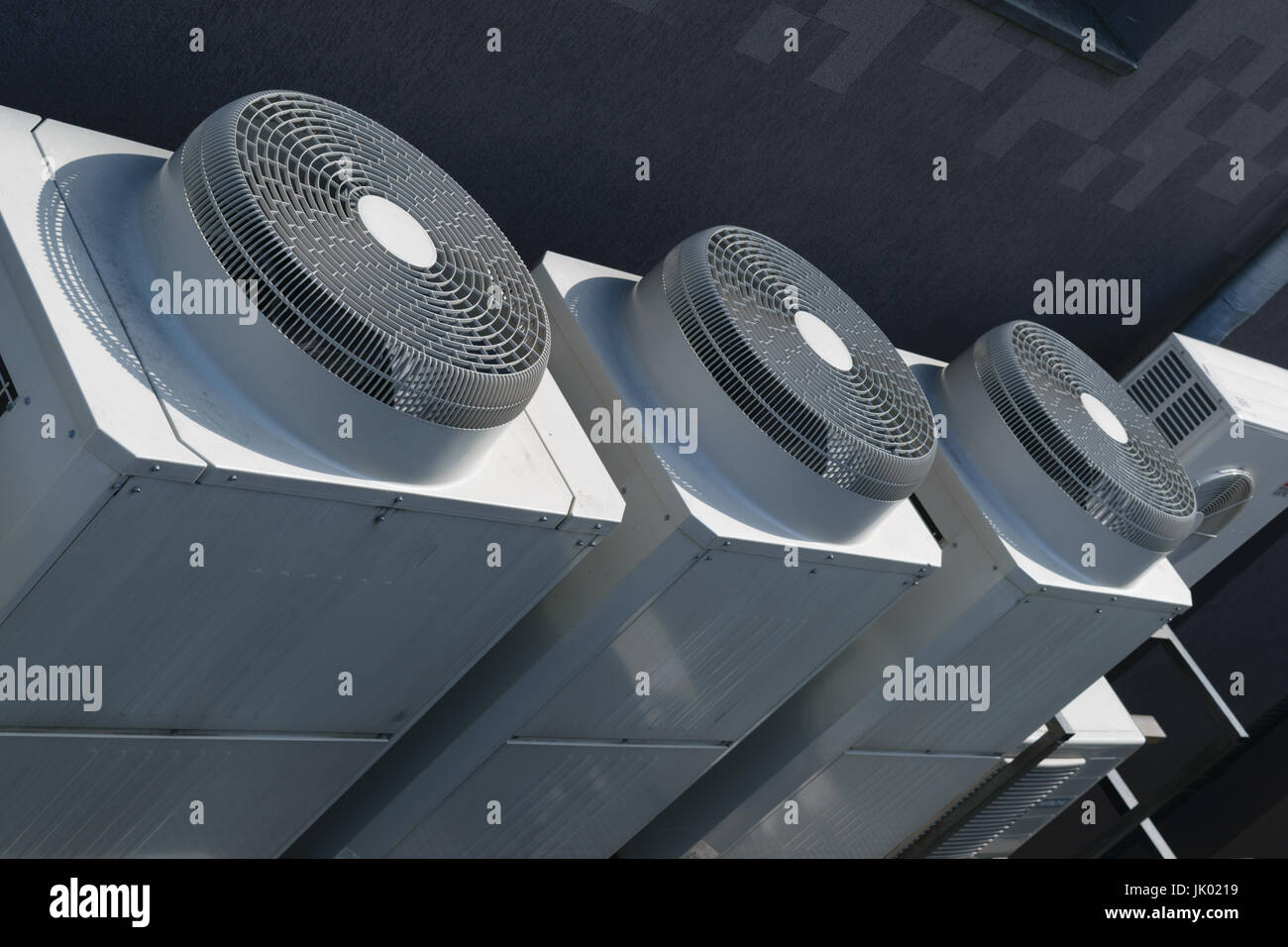 big industrial air conditioner exterior units Stock Photo - Alamy