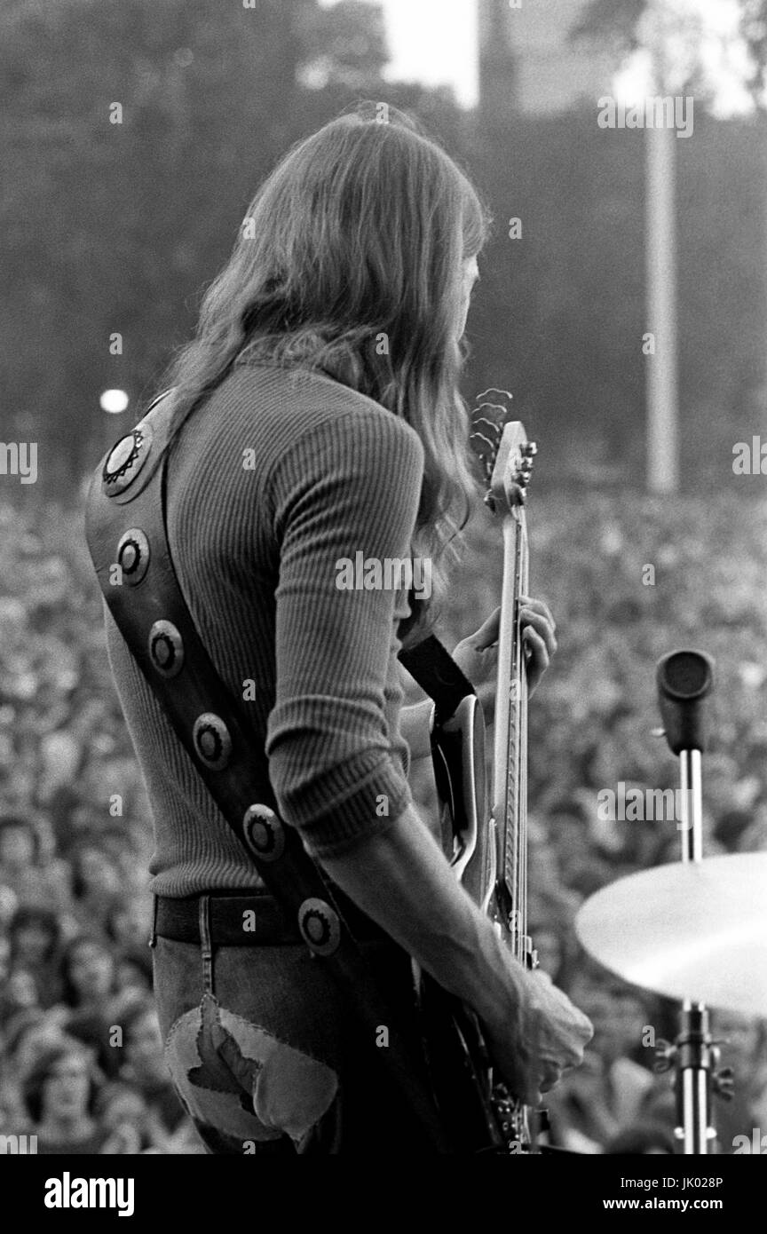 Berry Oakley of The Allman Brothers Band performing at the Sunset ...