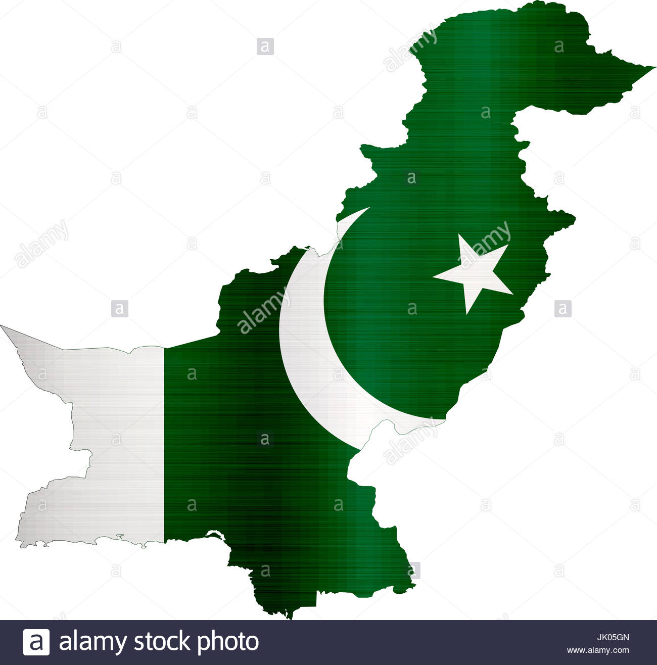 Pakistan Map Outline Stock Photos & Pakistan Map Outline Stock Images ...