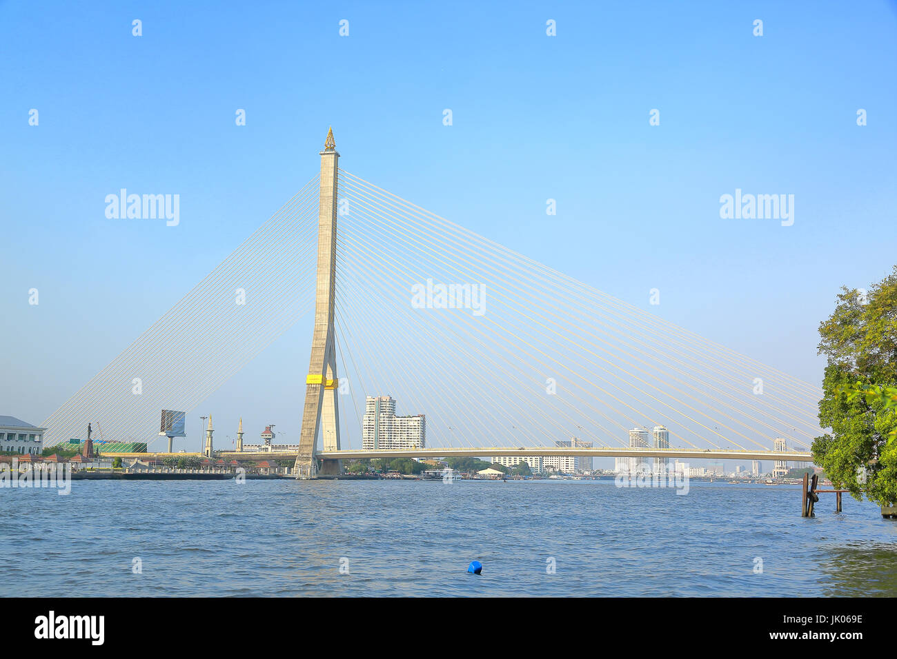 Cityscape Rama VII Bridge, Bangkok Thailand Stock Photo - Alamy