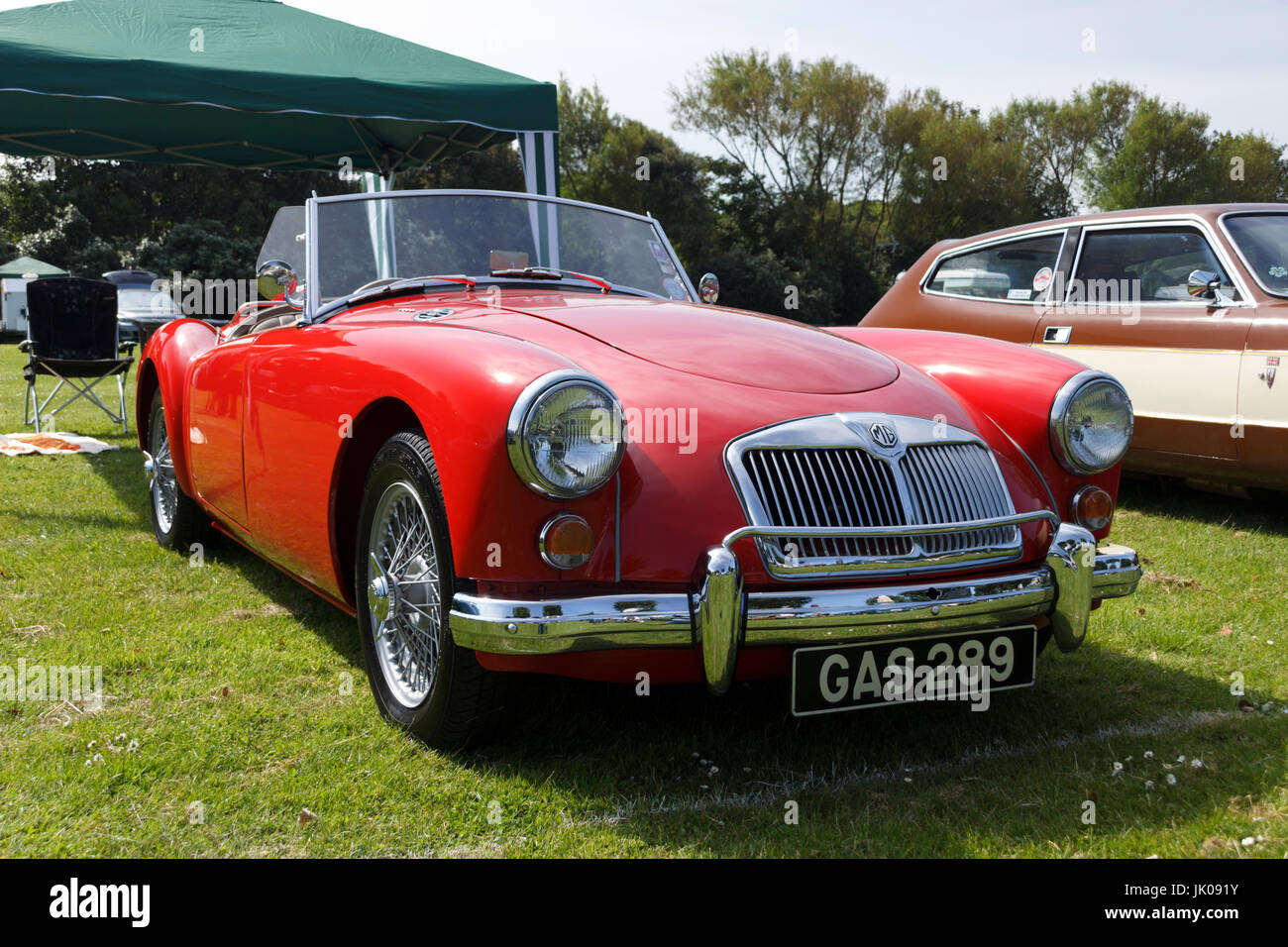 Red mga sports car hi-res stock photography and images - Alamy
