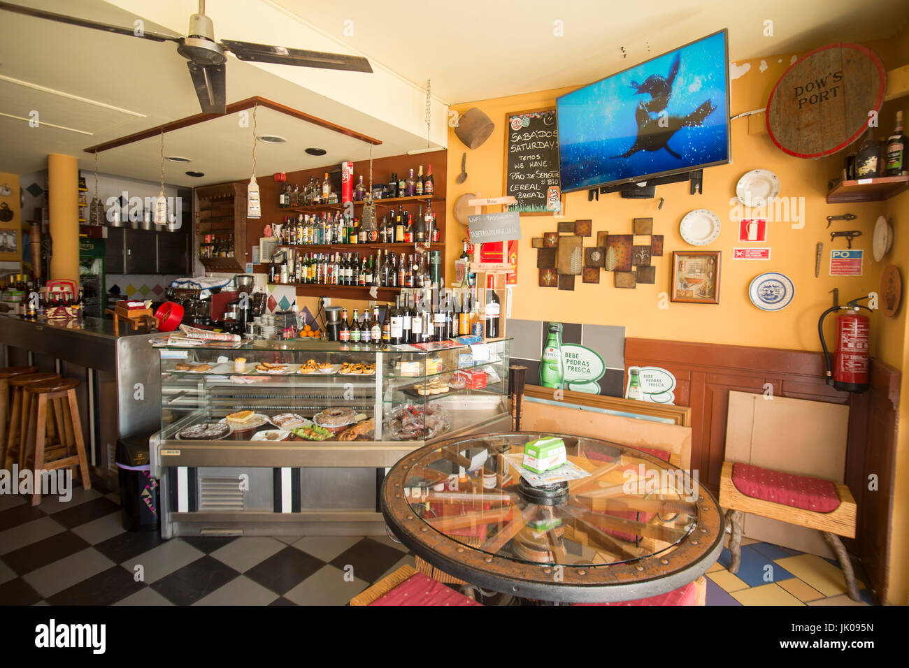 a cafe and restaurant in the town of Aljezur in the Sierra de Monchique ...