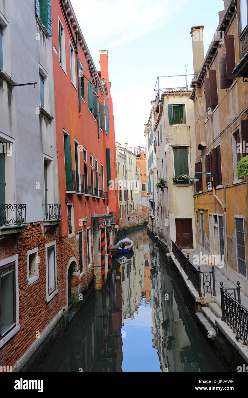 colorful houses and canal in Venice, Italy Stock Photo - Alamy