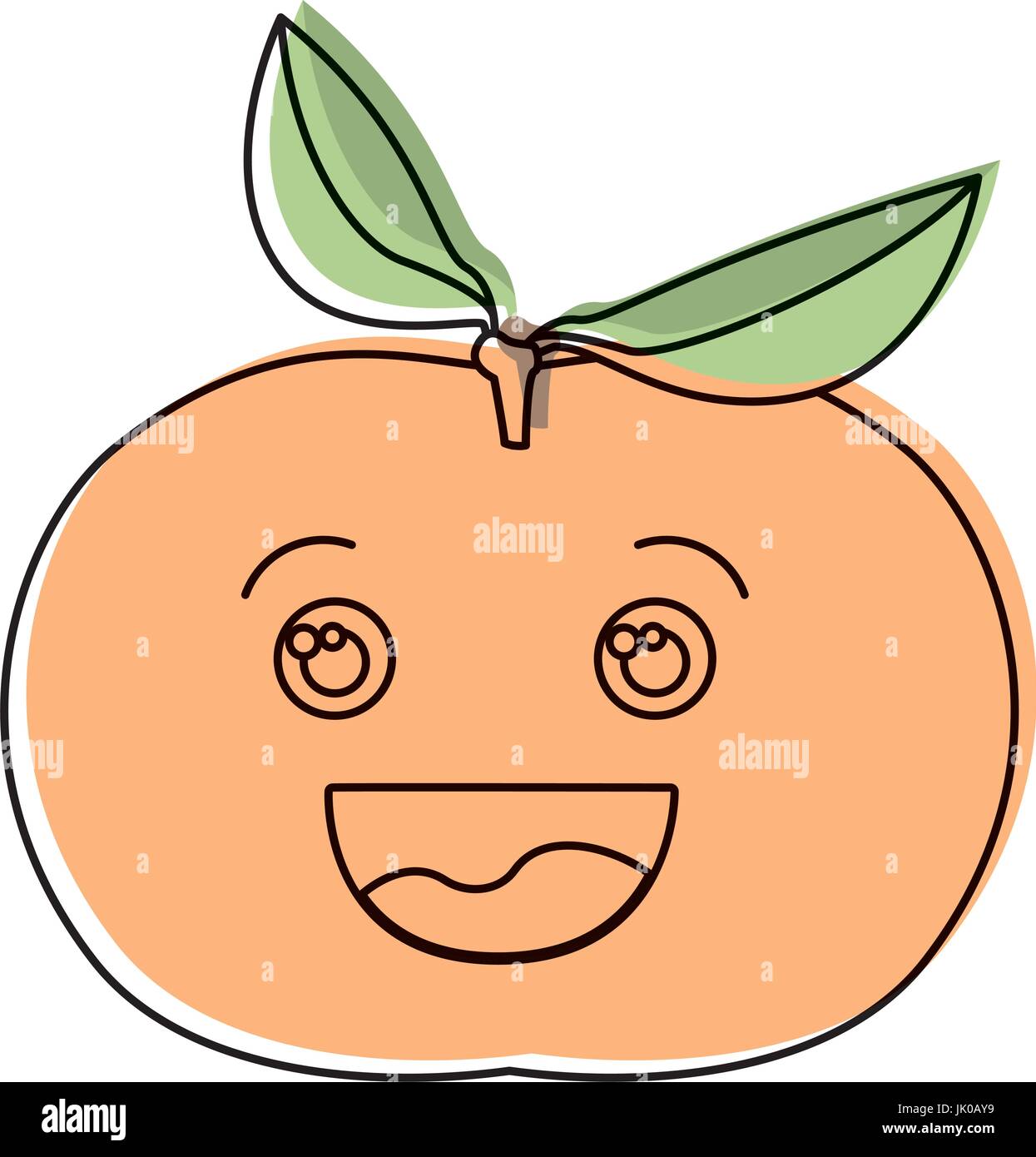 white background with watercolor silhouette of smiling cartoon ...