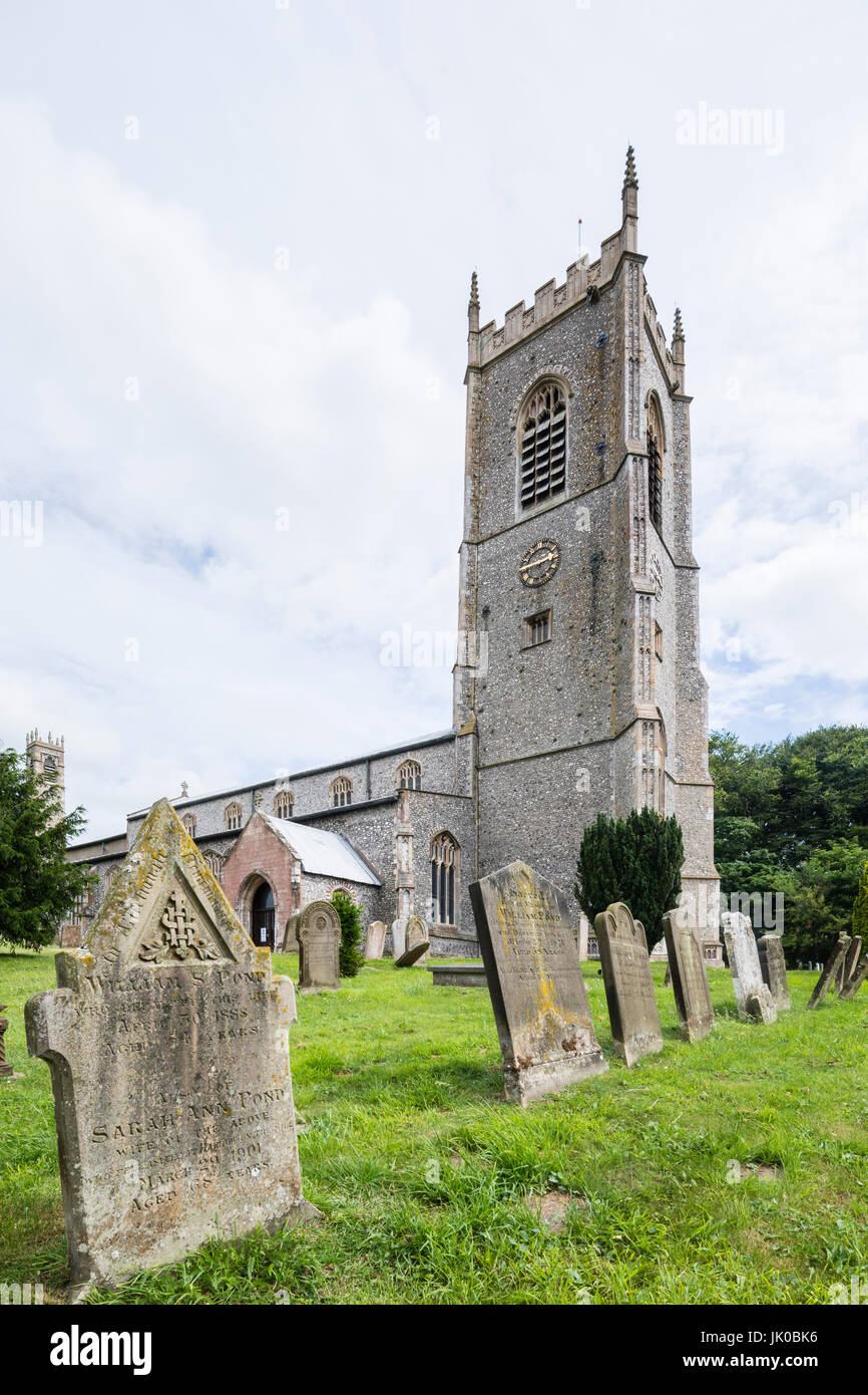 Exterior of St Nichols Church in Blakeney, Norfolk Stock Photo - Alamy