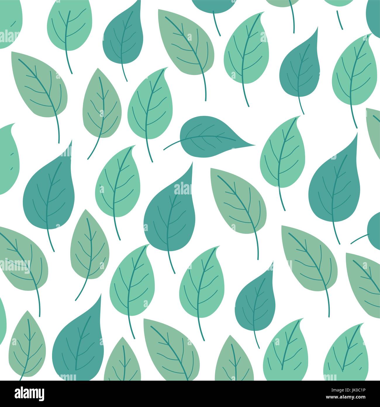 white background with colorful pattern of ovoid leaves Stock Vector ...