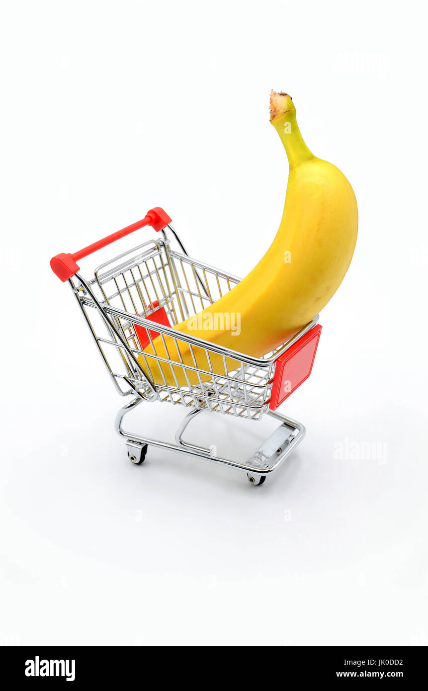 Banana in grocery shop Cut Out Stock Images & Pictures - Alamy