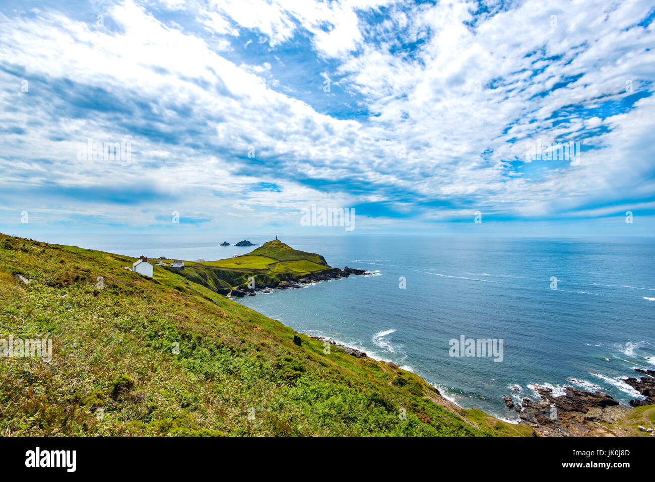 Cape Cornwall, near St Just, Penwith, Cornwall with the Brisons beyond ...
