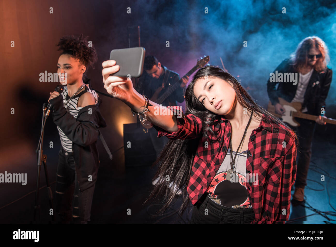 Rock Band Taking Selfie High Resolution Stock Photography and Images ...