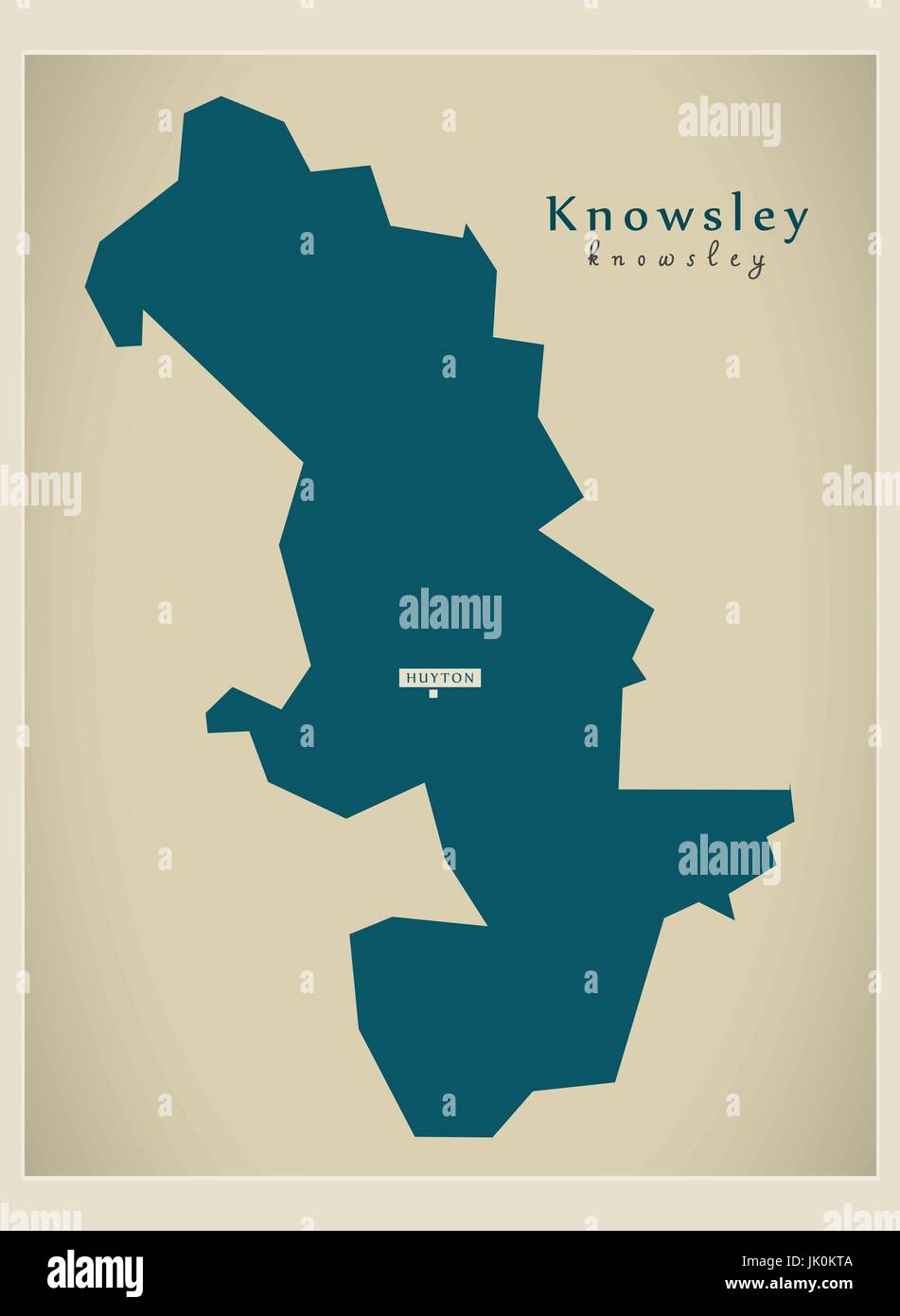 Knowsley map vector hi-res stock photography and images - Alamy