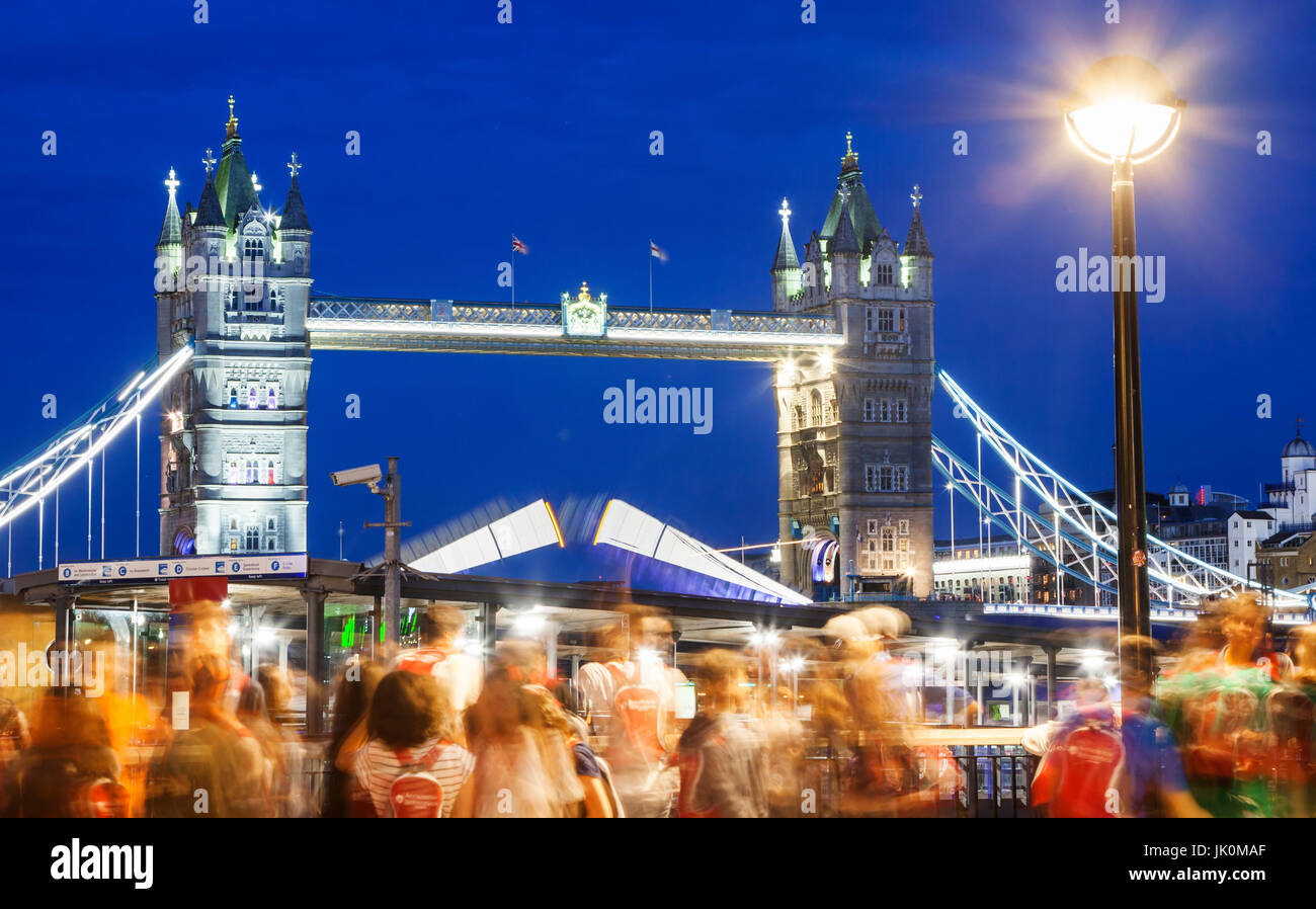 Tower bridge raised historic hi-res stock photography and images - Alamy