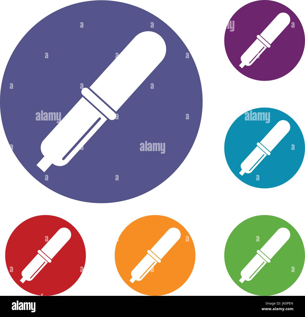 Pipette icons set Stock Vector Image & Art - Alamy