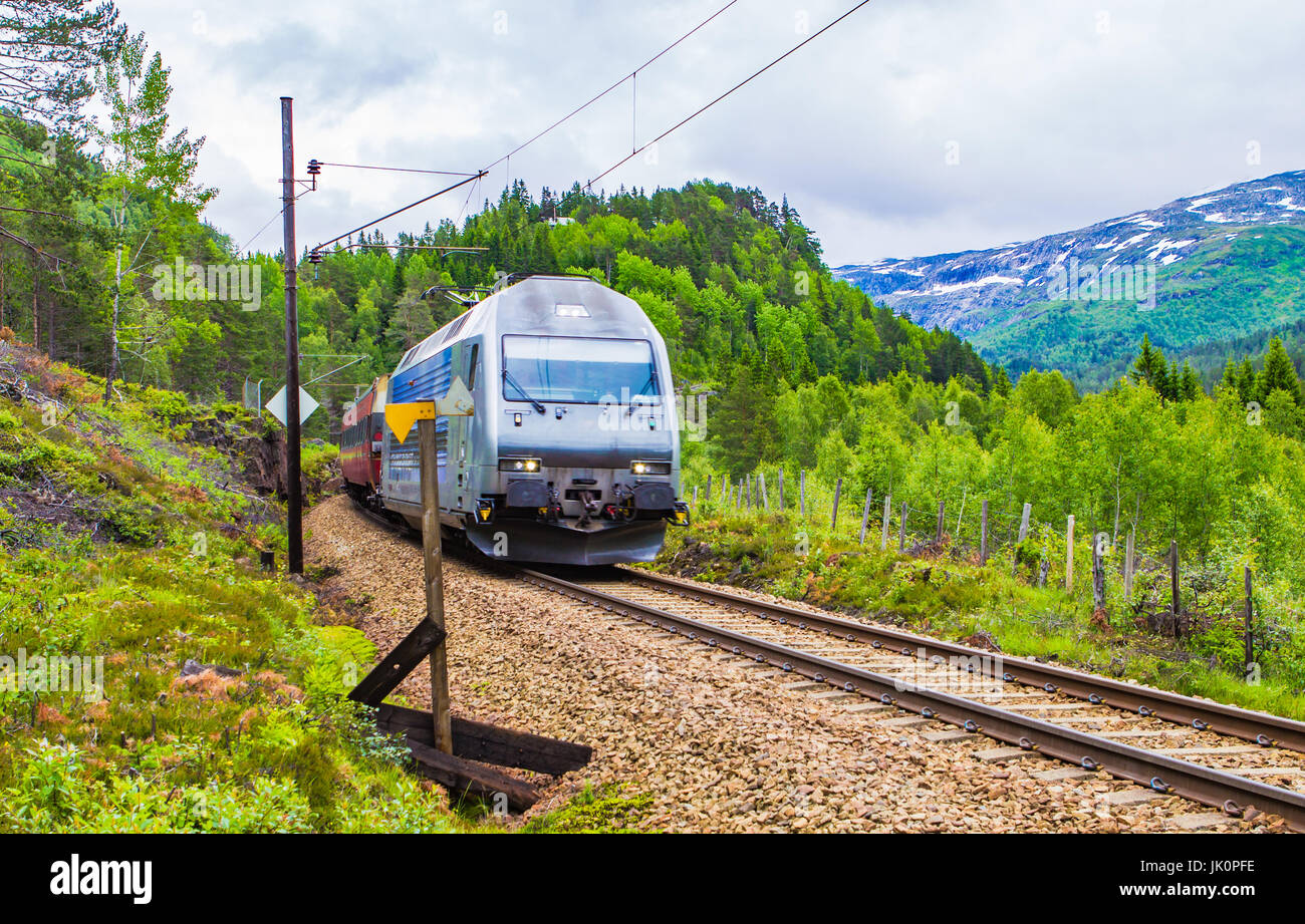 Oslo to bergen railway line hi-res stock photography and images - Alamy