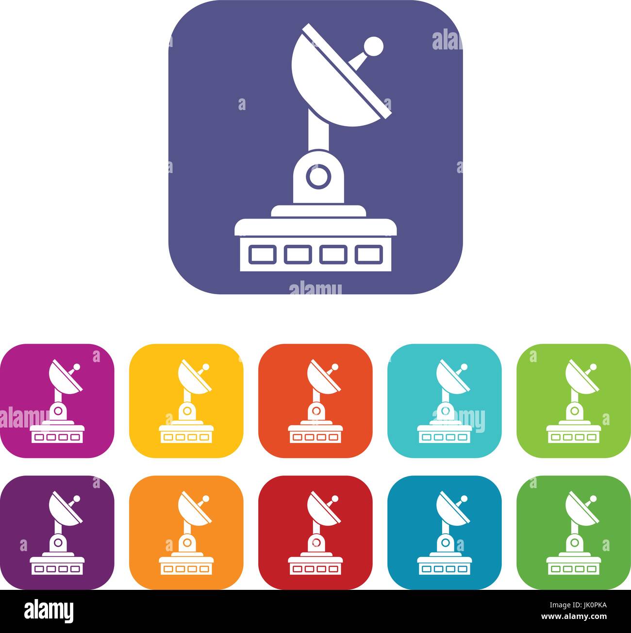 Military satellite dish Stock Vector Images - Alamy