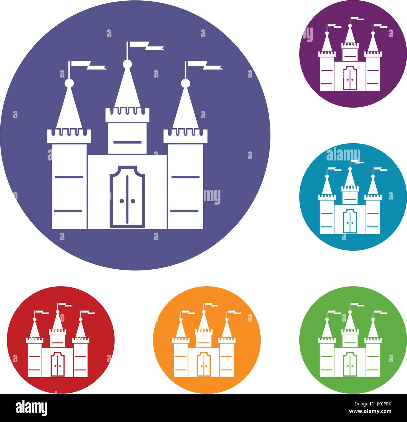 Castle icons set Stock Vector Image & Art - Alamy