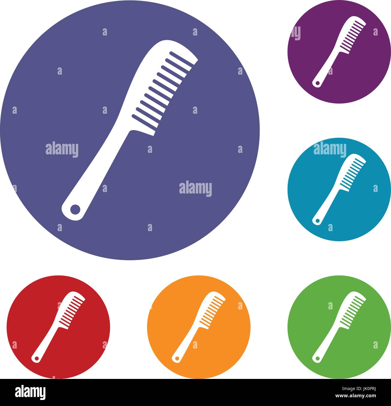 Comb icons set Stock Vector Image & Art - Alamy