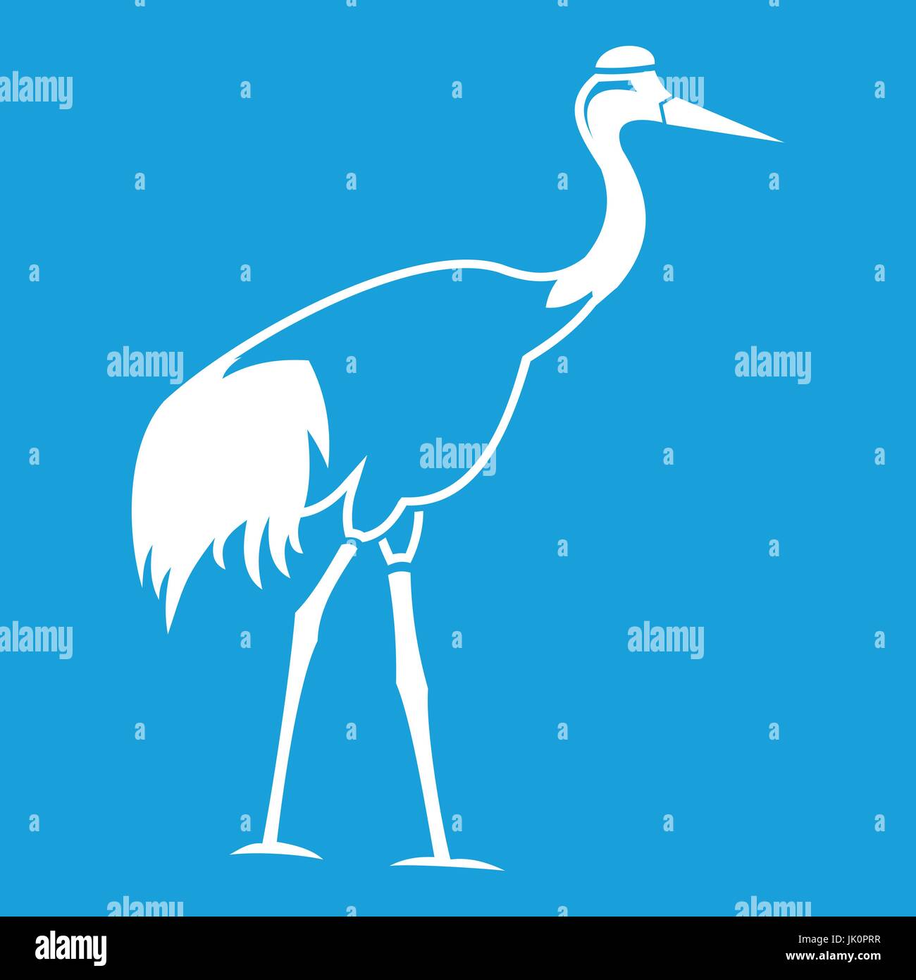 Stork icon white Stock Vector Image & Art - Alamy