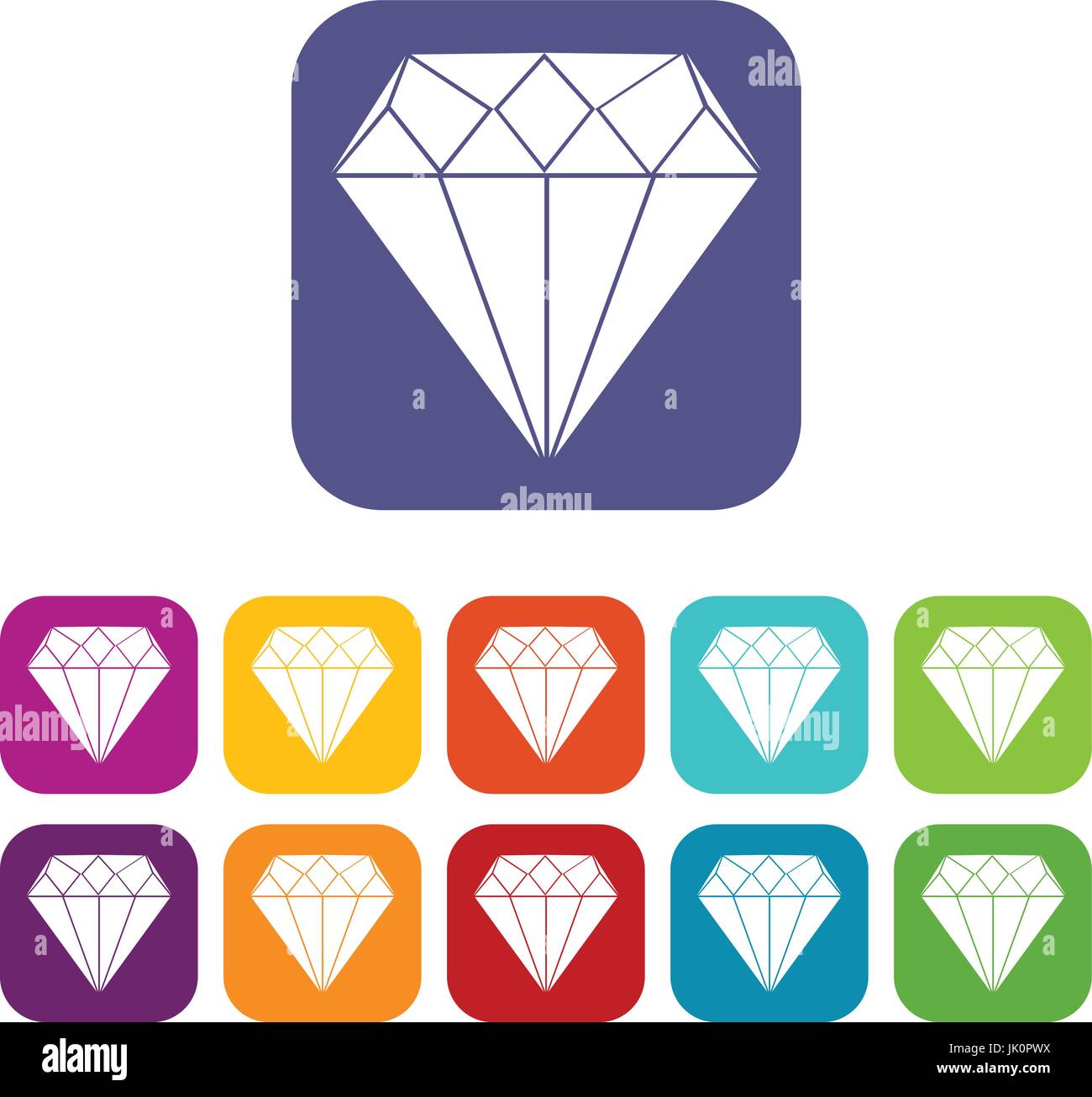Diamond icons set Stock Vector Image & Art - Alamy
