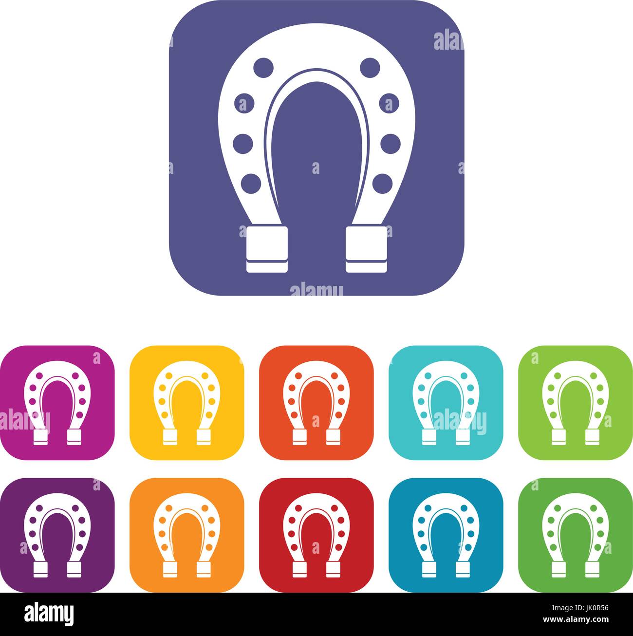 Horse shoe icons set Stock Vector Image & Art - Alamy