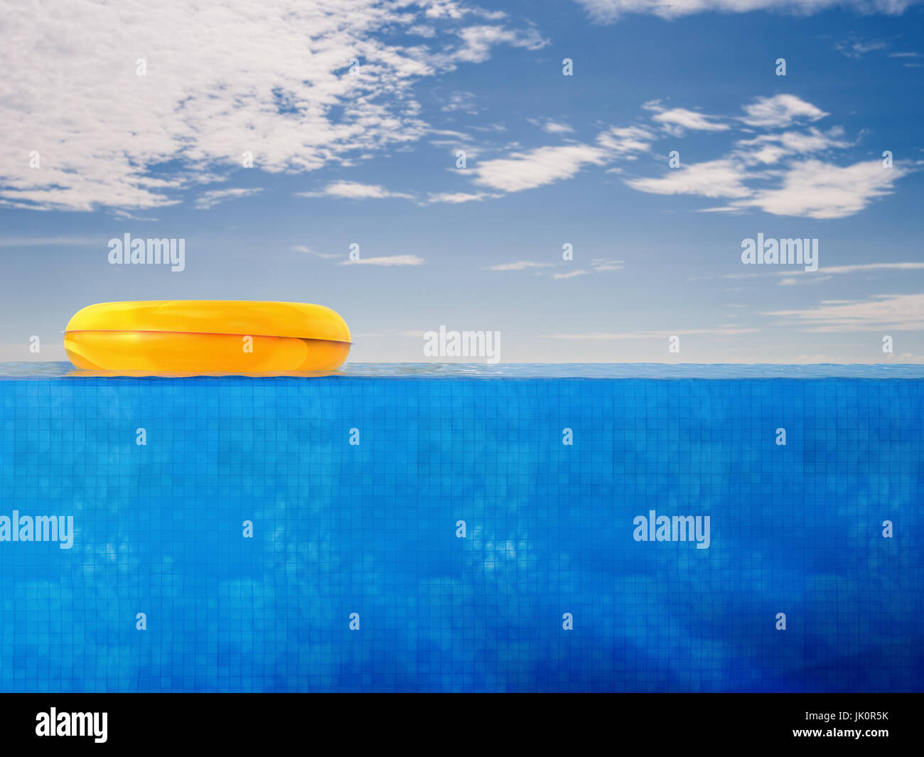 Yellow swim ring hi-res stock photography and images - Alamy