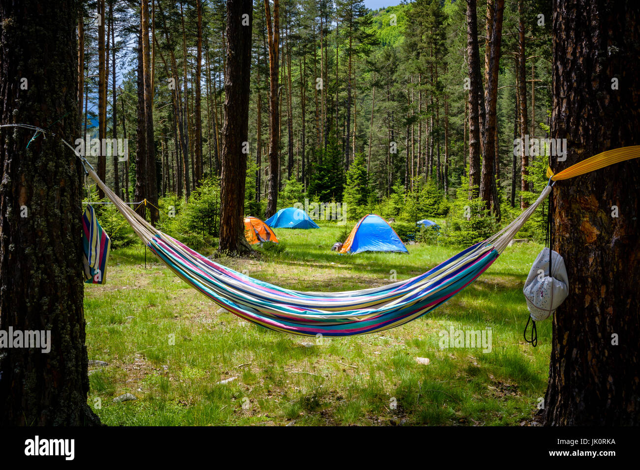 Horizontal view colorful tents hi-res stock photography and images - Alamy
