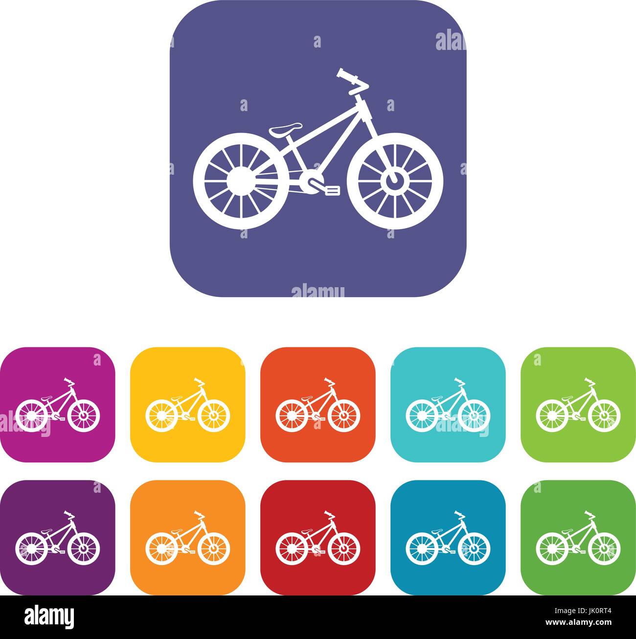 Bike icons set Stock Vector Image & Art - Alamy
