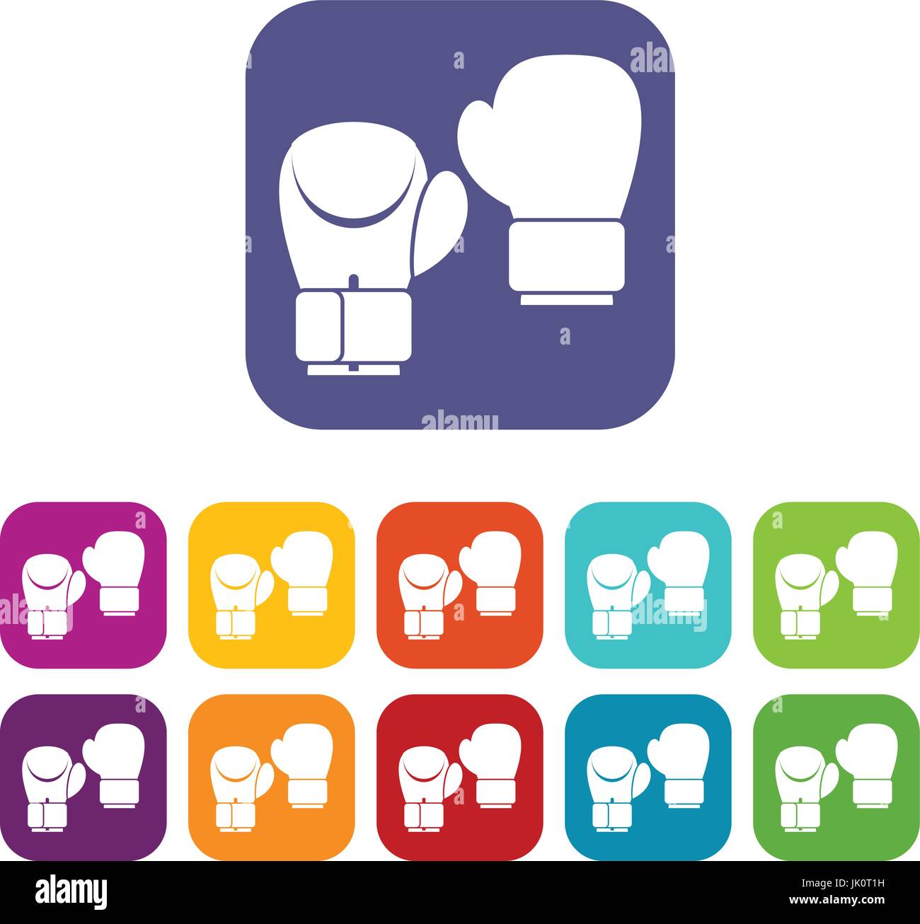 Boxing gloves icons set Stock Vector Image & Art - Alamy