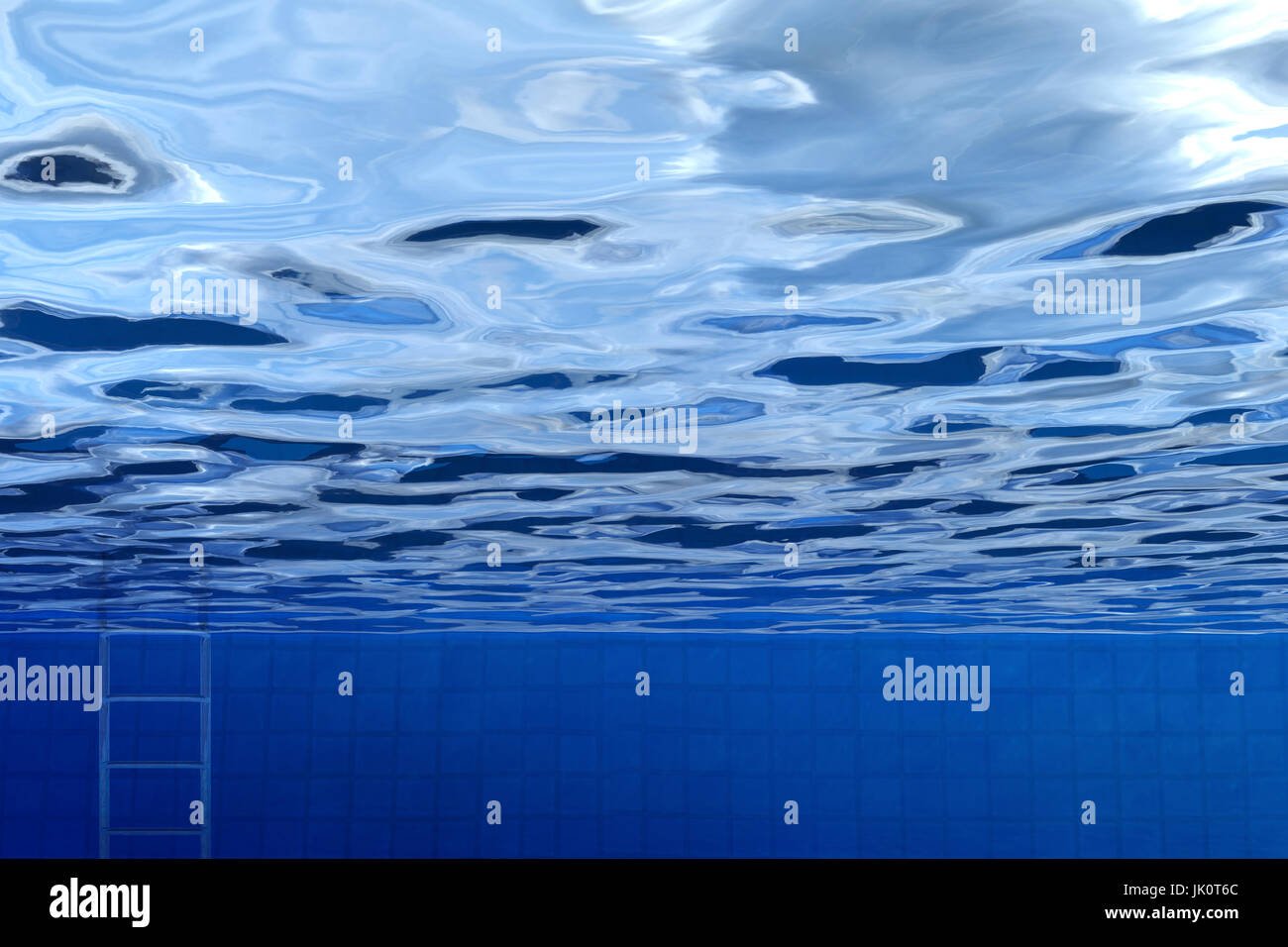 3d rendering underwater pool background Stock Photo - Alamy