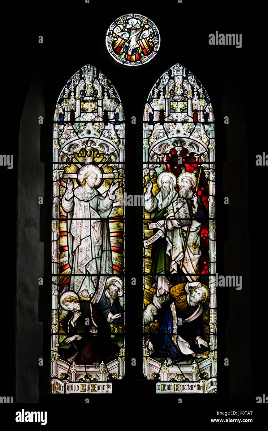 Stained Glass window in All Saints Church, Upper Sheringham, Norfolk ...