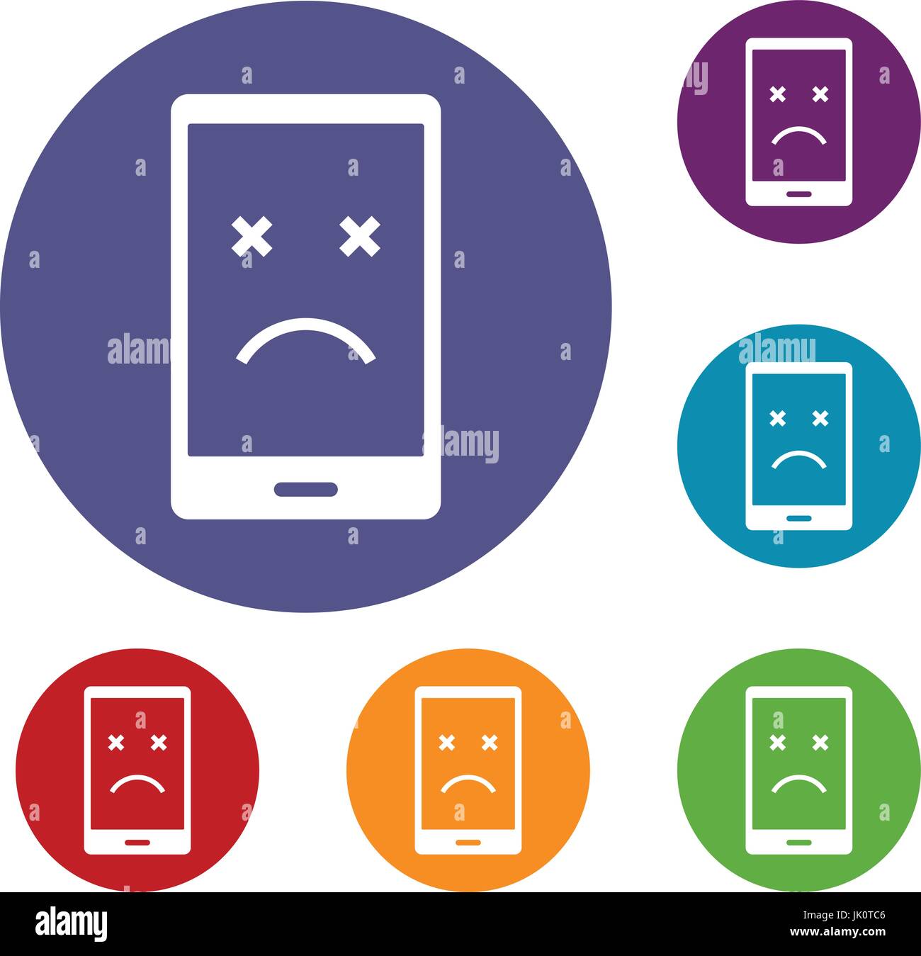 Dead phone icons set Stock Vector Image & Art - Alamy