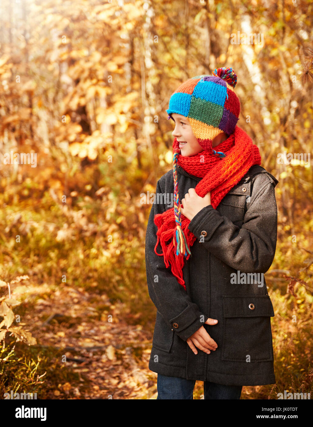Little boy getting some fresh air outside Stock Photo - Alamy