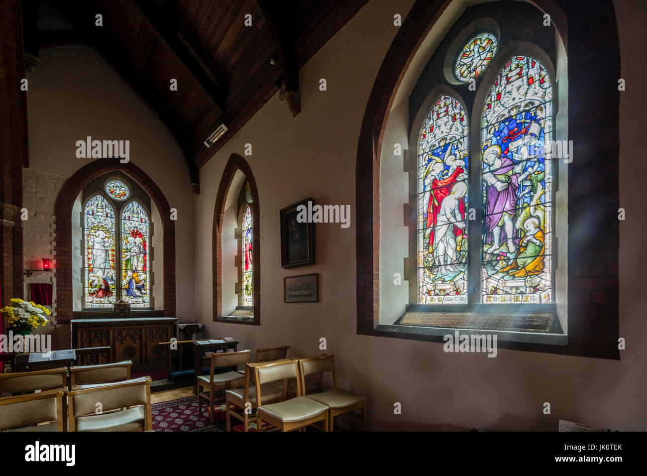 Interior of St Mary the Virgin Church, Wiveton, Norfolk Stock Photo - Alamy