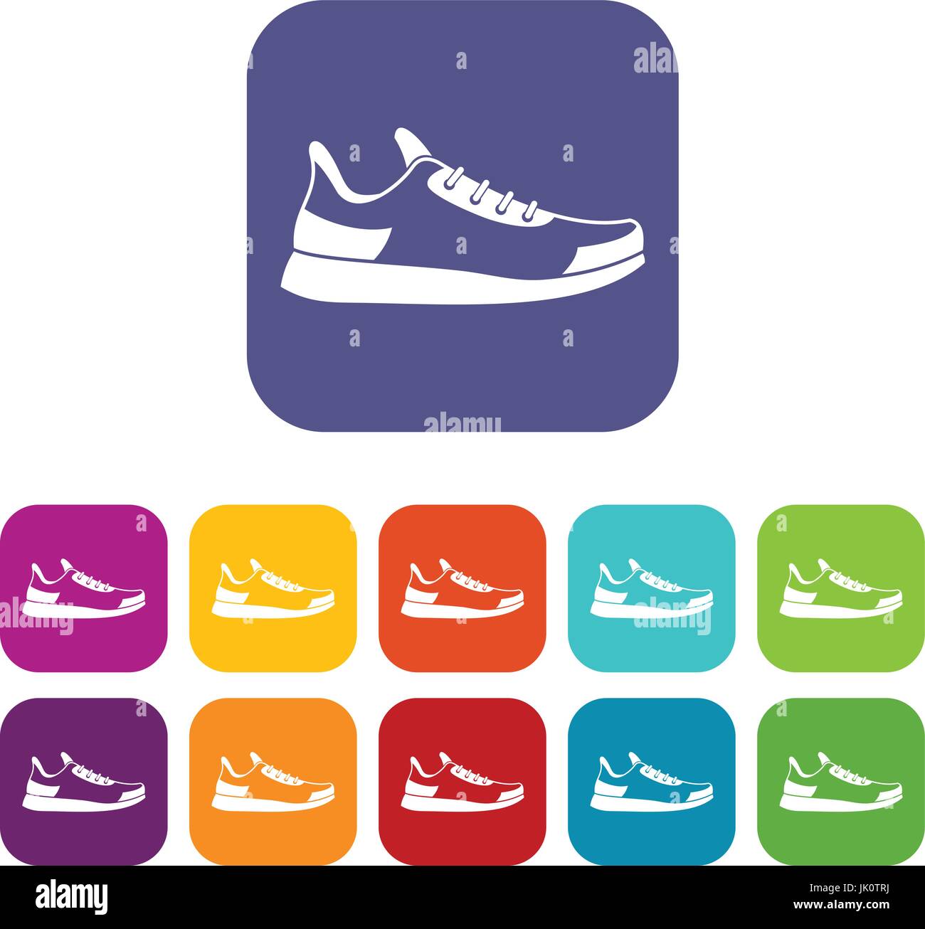Sneaker icons set Stock Vector Image & Art - Alamy
