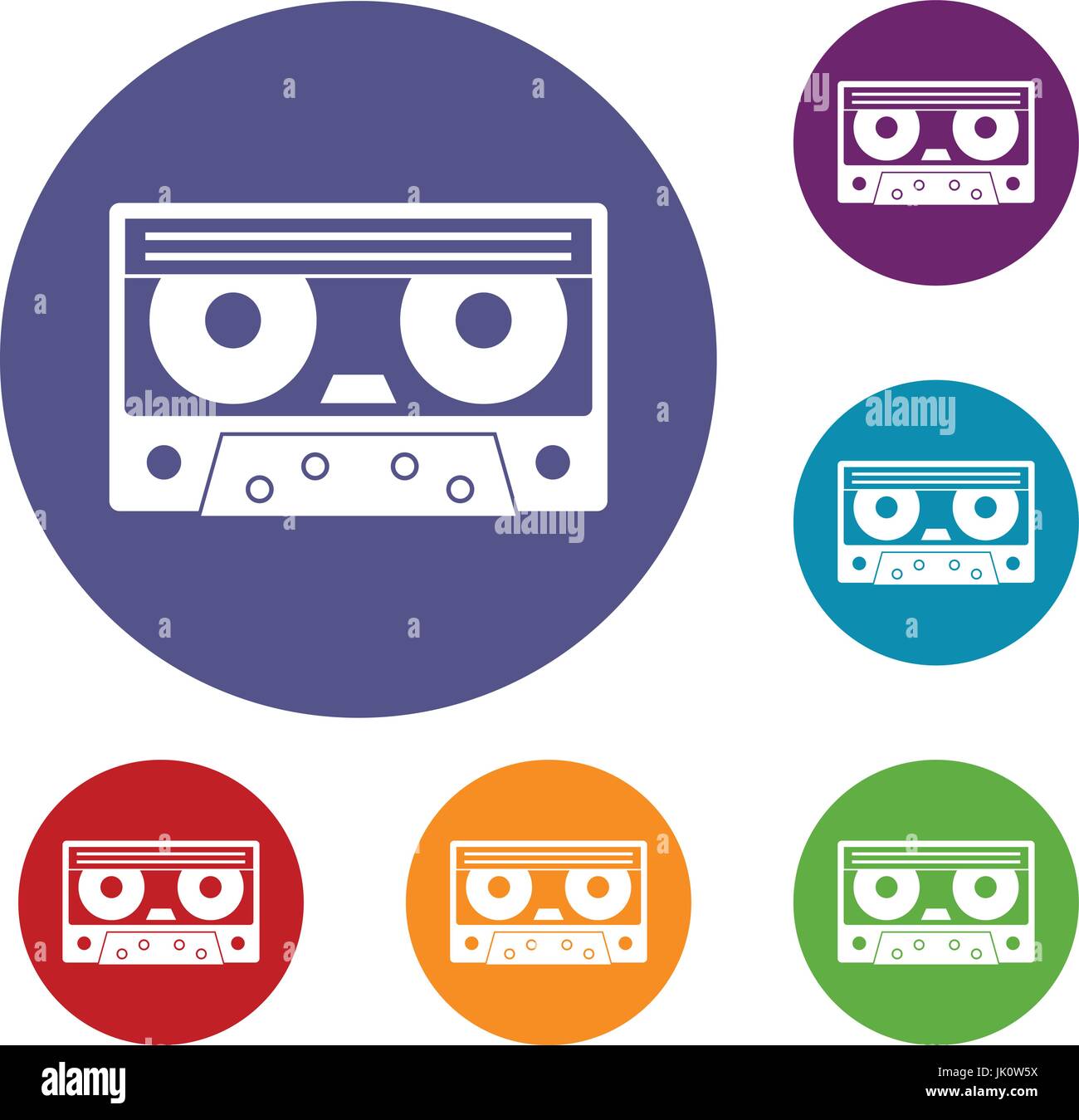 Audio cassette tape icons set Stock Vector Image & Art - Alamy