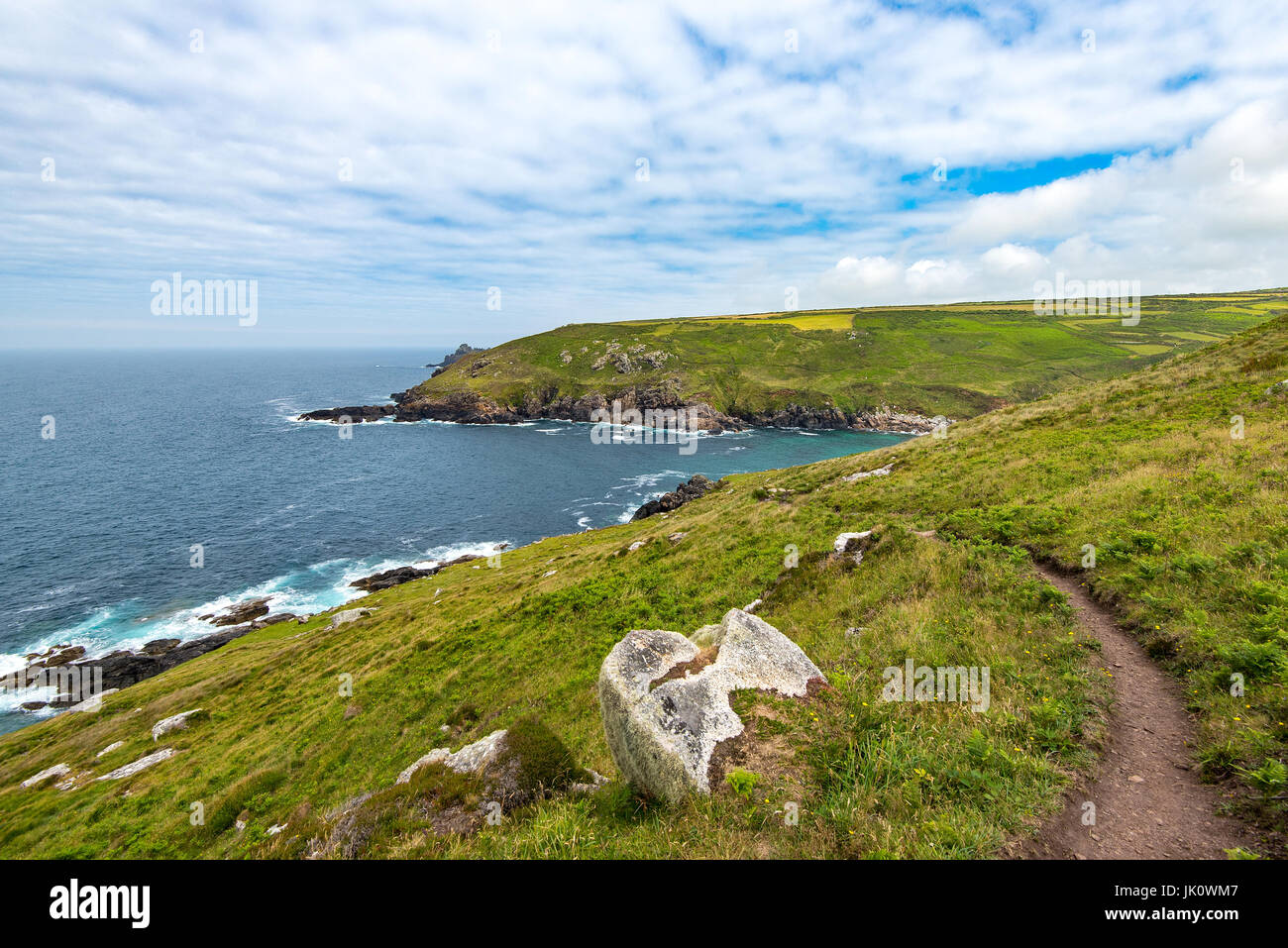 Porthmeor Point, Penwith, Cornwall Stock Photo - Alamy