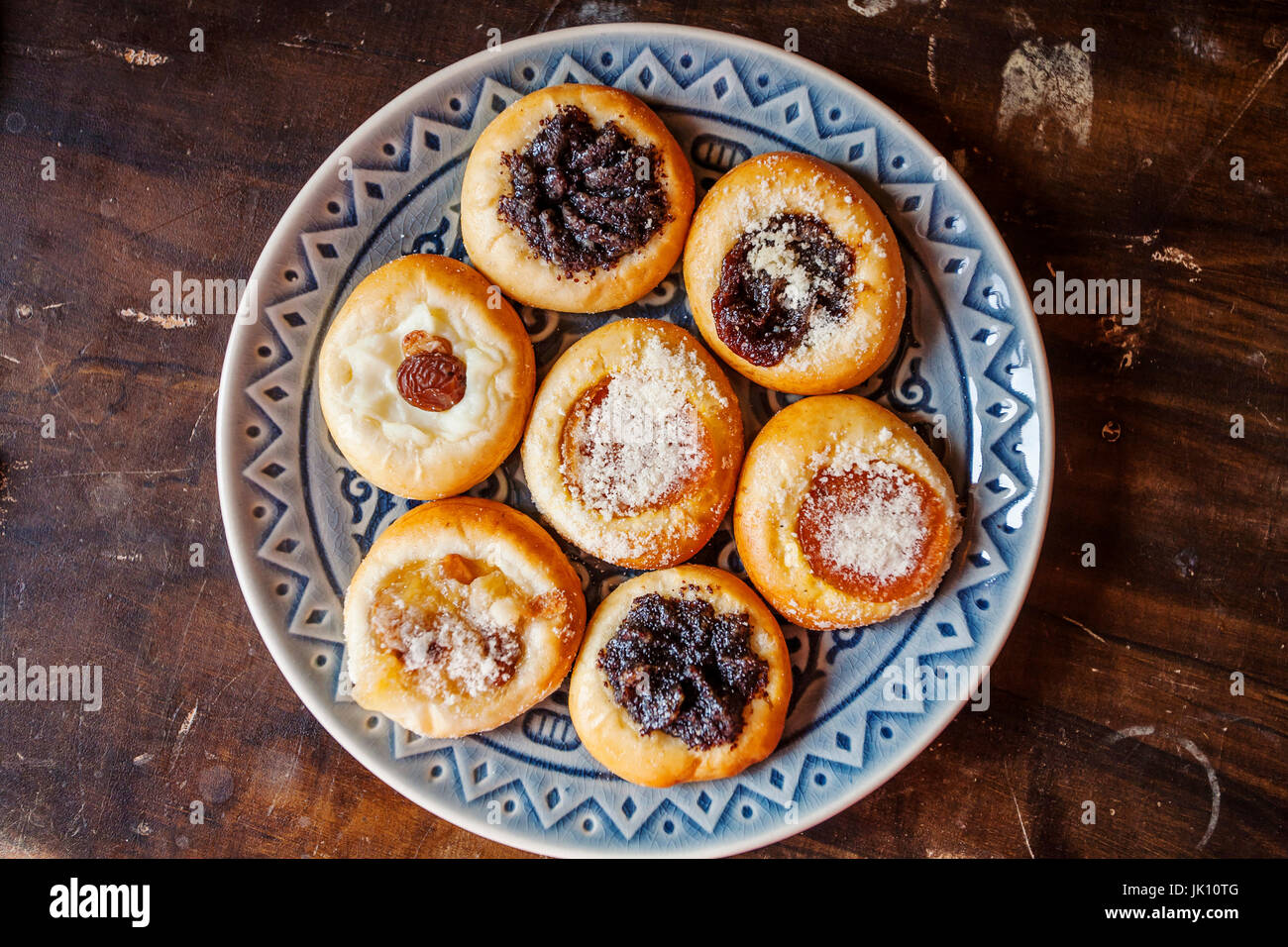 Traditional Czech wedding small round cookies Stock Photo - Alamy