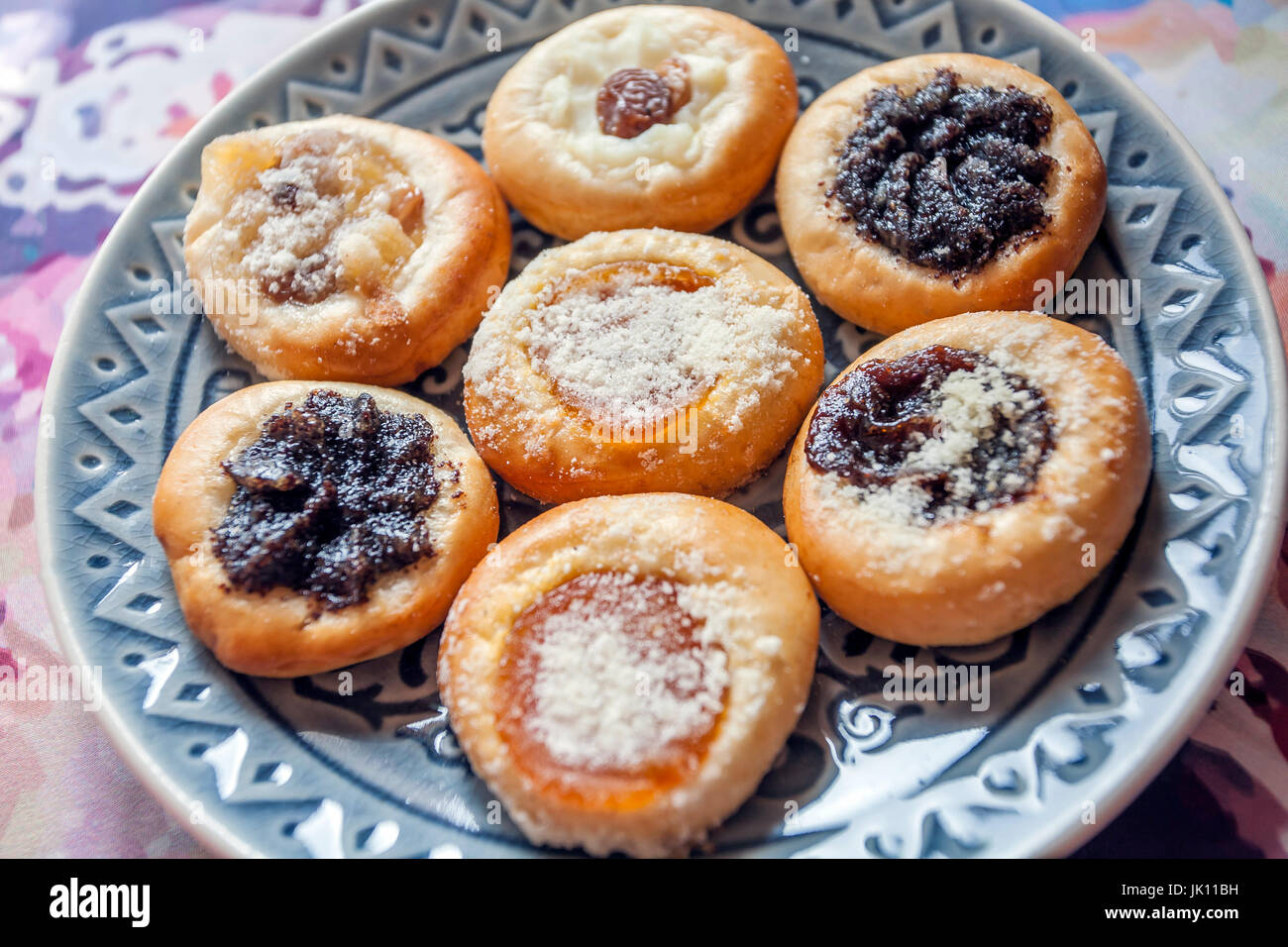Traditional Czech wedding small round cookies Stock Photo - Alamy